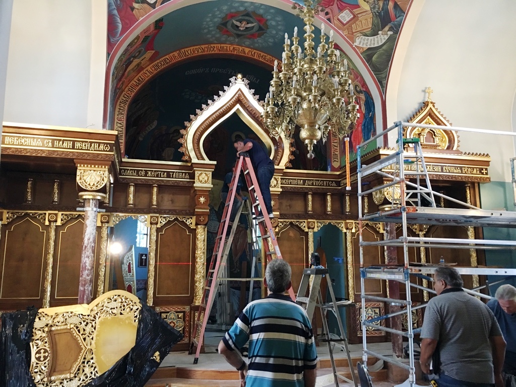 Iconostasis Installed in Its New Home – Saints Peter & Paul Russian ...