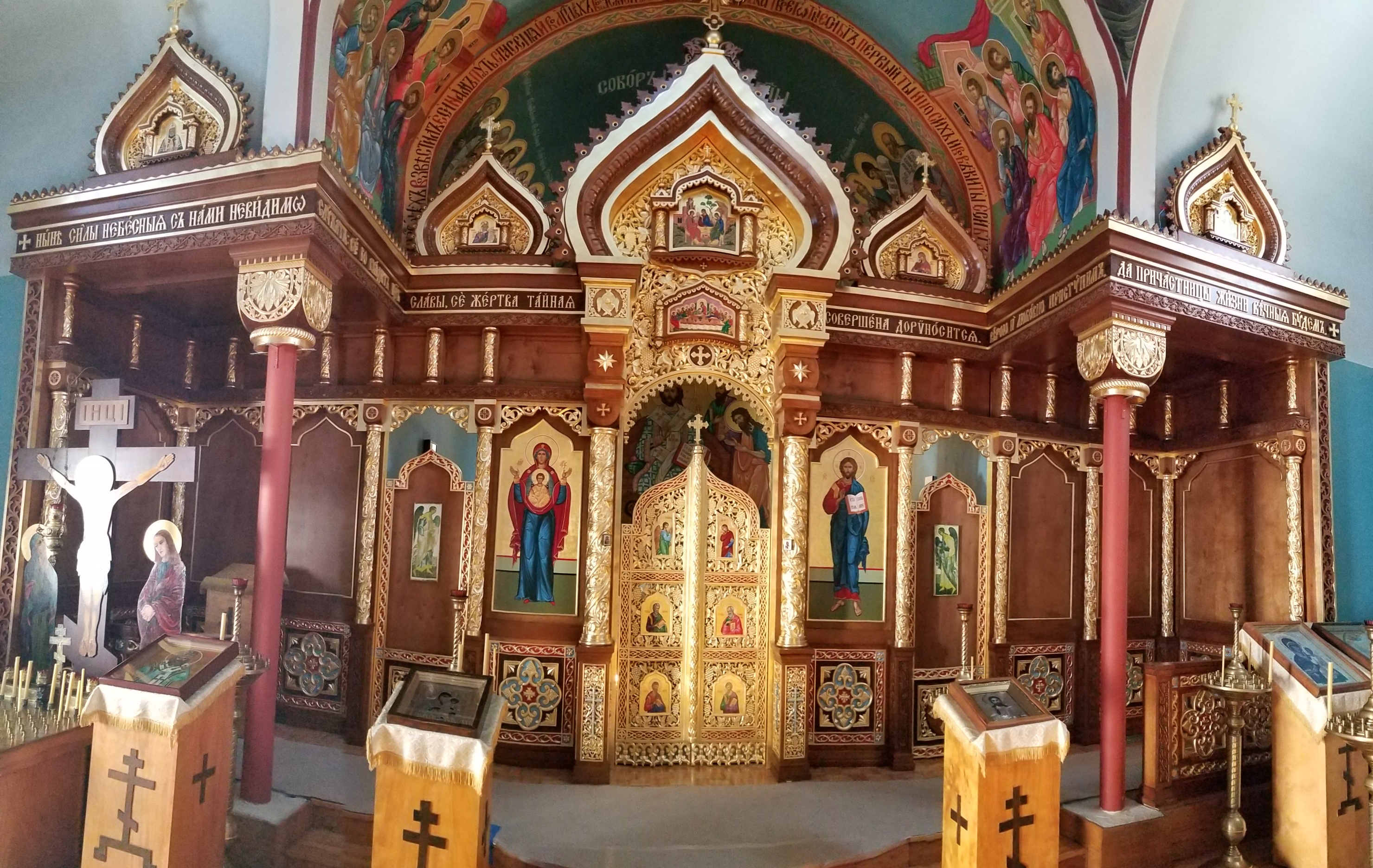 Iconostasis Installed in Its New Home – Saints Peter & Paul Russian ...